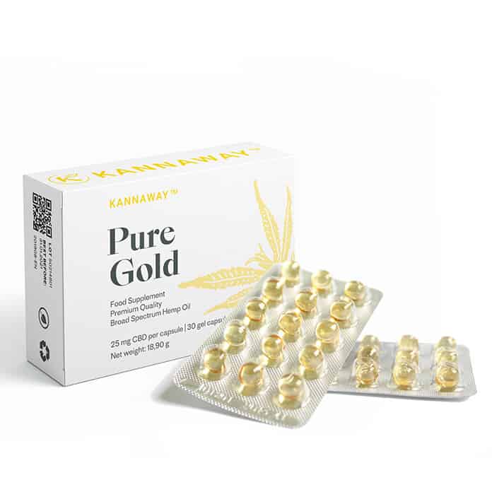 Pure Gold Gel Capsules, 30 Stück, Fa. Kannaway - Gesundheit erhalten